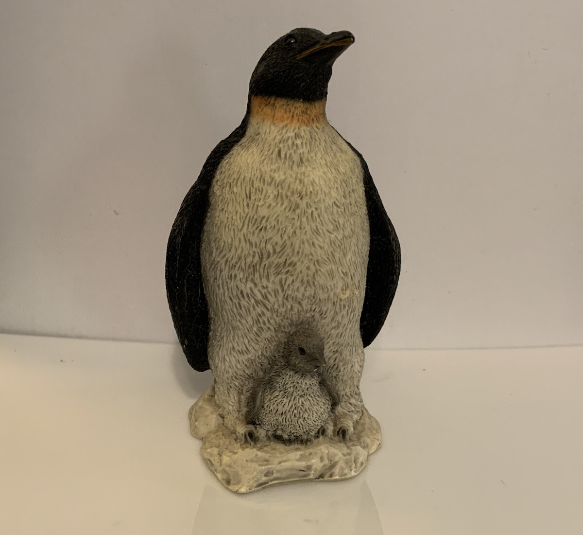 Vintage 1991 Castagna Alabaster Penguin & Baby Chick Animal Figurine ...