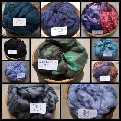 Wool Spinning Fiber, Locks, Crafts Doll Hair Colors 1oz 🐏🐑 Pink Purple ...