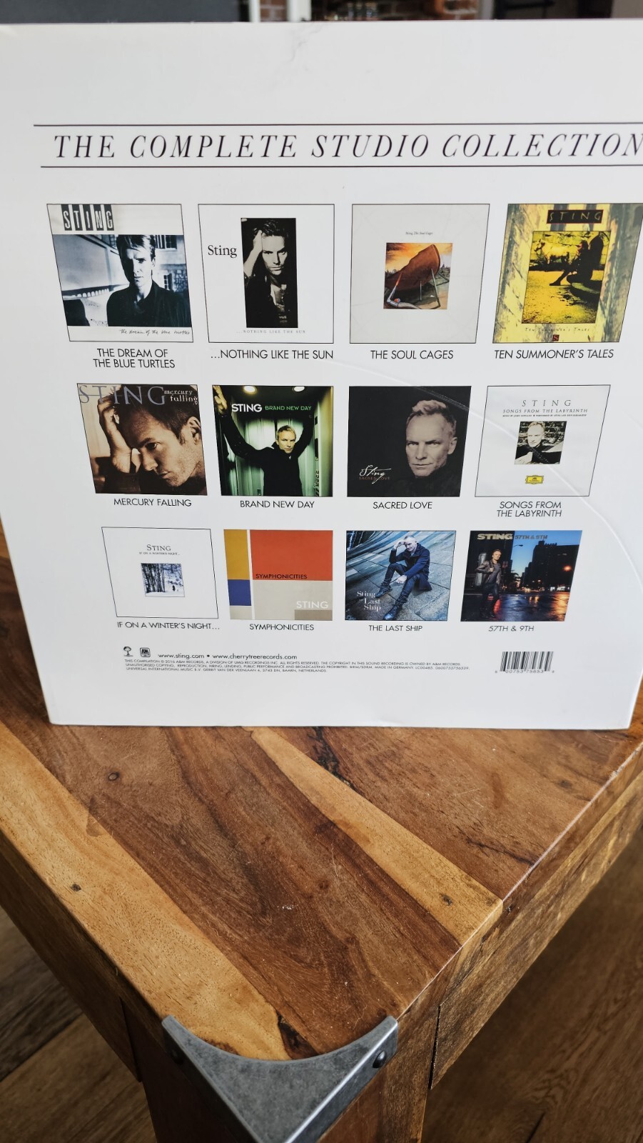 STING Vinyl THE COMPLETE STUDIO COLLECTION 16LP BOX 16 Vinylbox The ...