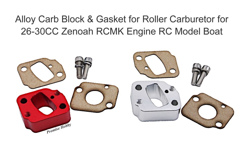 Roller Carburetor Carb Block for 26-30CC Zenoah Petrol Gas Engine RC ...