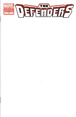 The Defenders #1 2011 Blank Sketch Variant NM++ | eBay