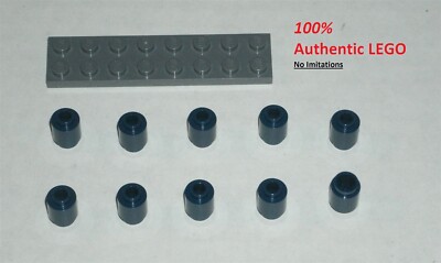 LEGO NEW 1x1 Dark Blue Brick Round (10x) 4177741 Brick 3062 | eBay