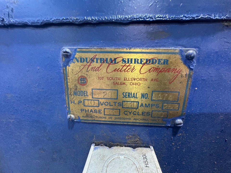 Industrial Shredder and Cutter Company, 220 Volt Cardboard Shredder | eBay