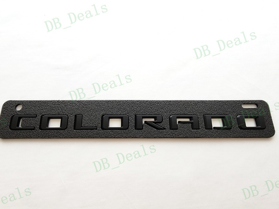 4PCS Matte Black Door Rear Colorado ZR2 Emblems Letters Badges 2023 ...