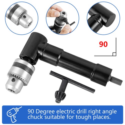 90° Drilling Extension Chuck Electric Drill Right Angle Chuck Hand ...