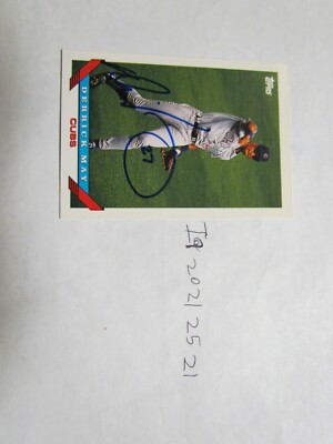 1993 Topps Derrick May Signed Baseball Card | eBay