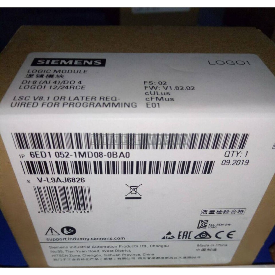 New Siemens LOGO 12/24RCE logic module 6ED1052-1MD08-0BA0 6ED1 052 ...