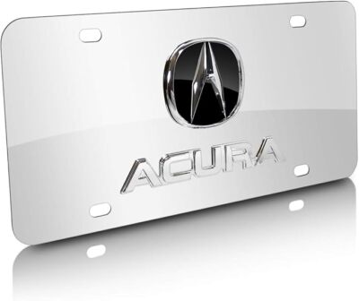 Au-Tomotive Gold, INC. Acura Chrome Logo + Name On Polished License ...