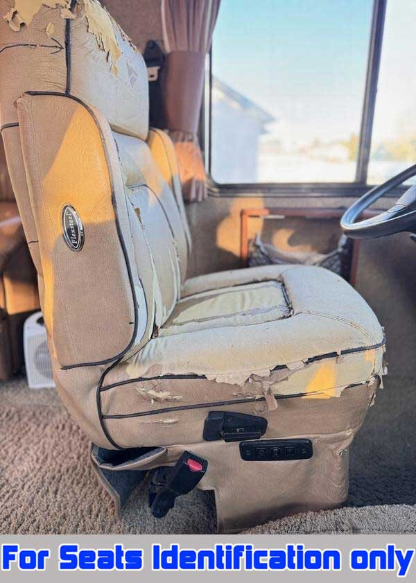 Motorhome RV Camper Captain Chair Cotton Seat Covers fits Fleetwood ...