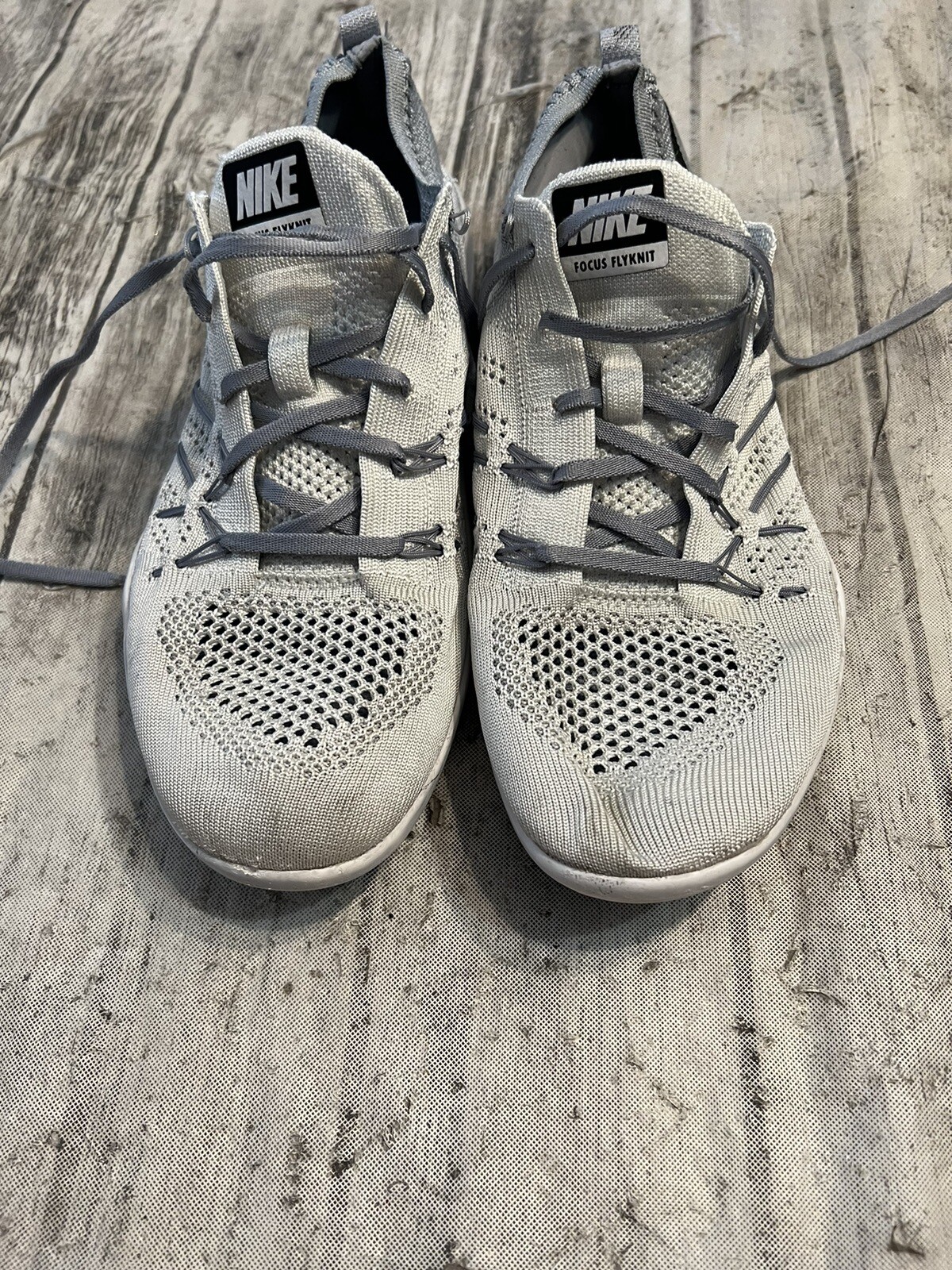 Nike Free TR Focus Flyknit Training Shoes 844817-100 Gray Black Women's ...