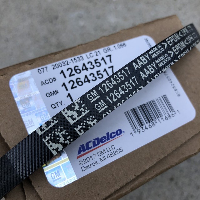 Genuine GM Belt 12643517 | eBay