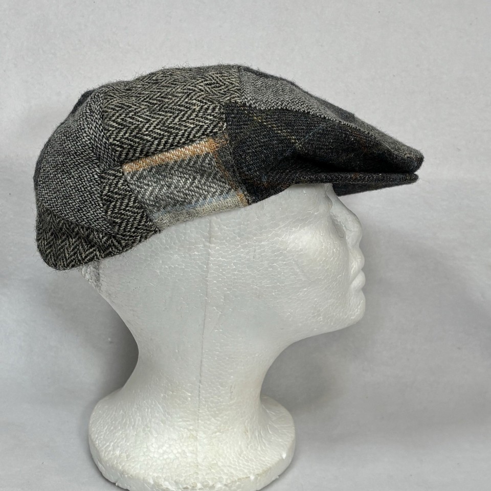 VTG Hats Of Ireland Castlebar Flat Cap Pure Wool Donegal Tweed ...