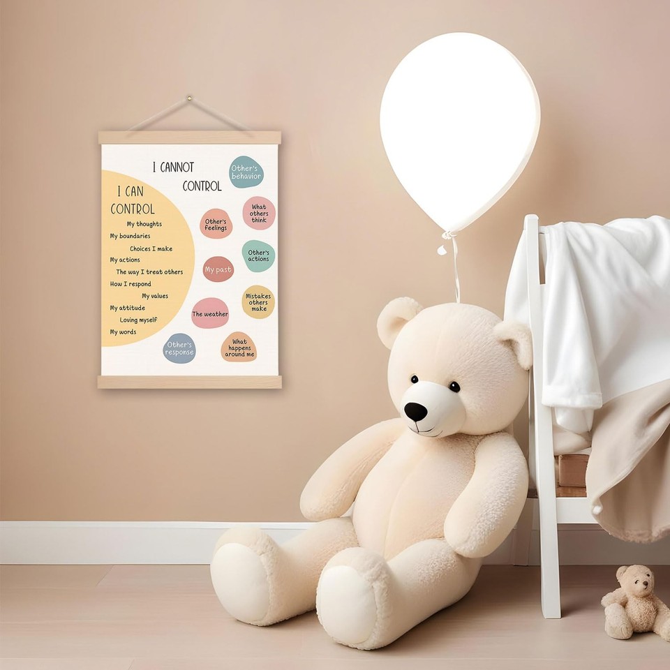 Things I Can Control Mental Health Poster Hanger Frame, Wall Decor Art ...