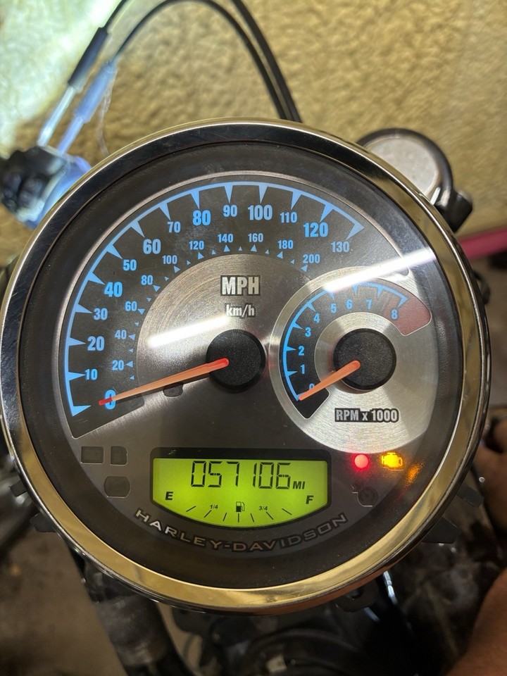 Harley-Davidson Dyna Fat Bob CVO Speedometer Tachometer RPM Gauge ...