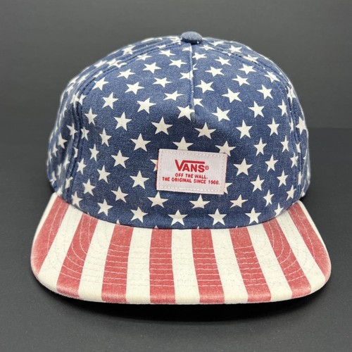 Vans OFF THE WALL American flag Patriotic Baseball Hat Adjustable Cap ...