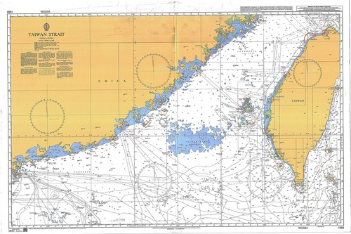 Admiralty 1968 Taiwan Strait Chart Map Maritime Marine Nautical Genius ...