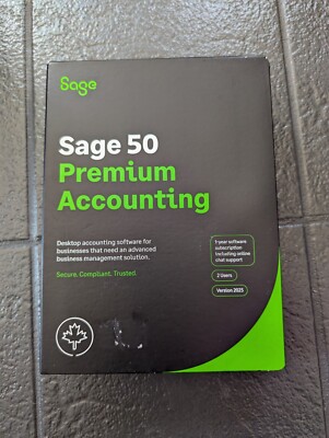 Sage 50 Premium Accounting Software- Factory Sealed 2023 Small Business ...