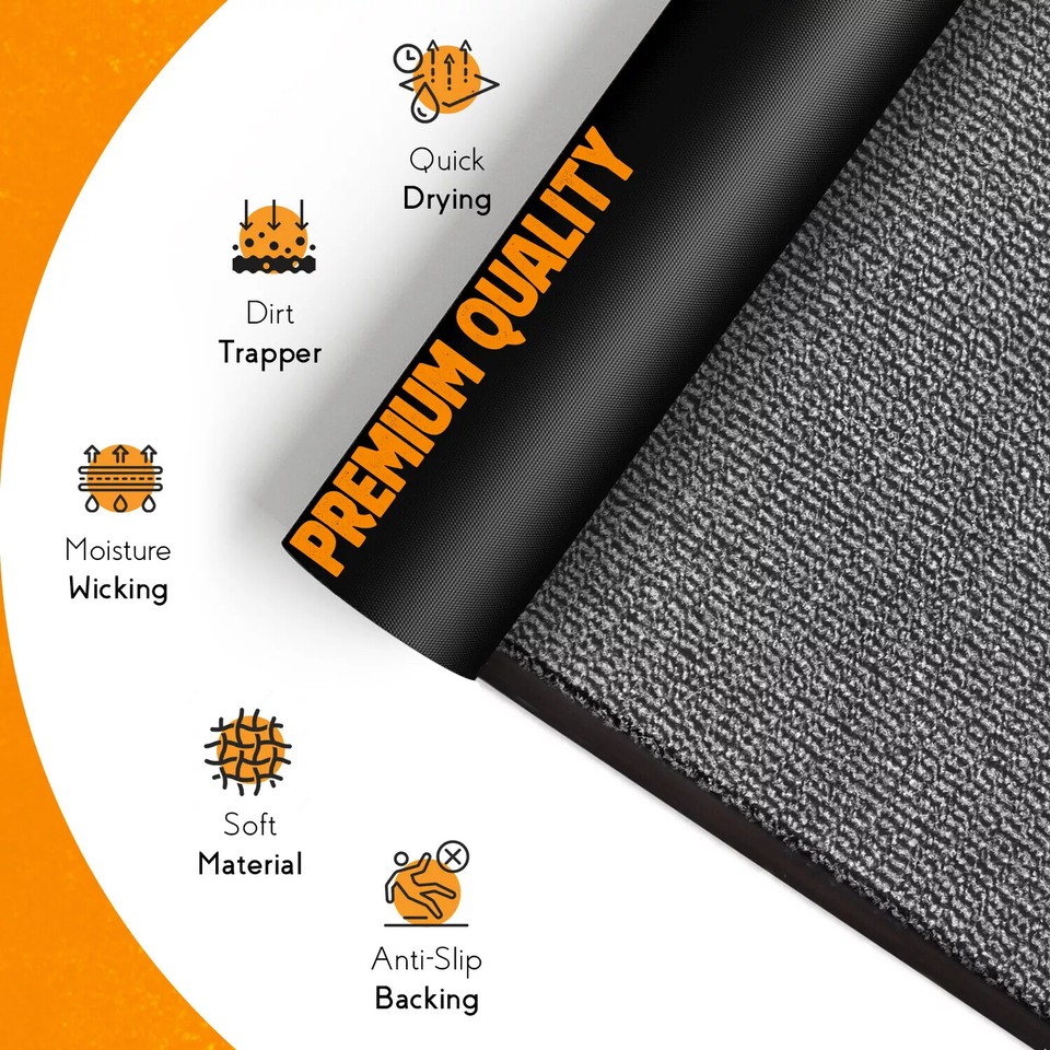 Non Slip Indoor Door Mats Small Large Door Mat Washable Rugs Kitchen ...