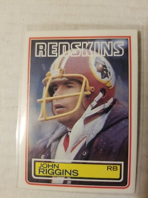 1983 Topps Football Card #198 John Riggins Washington Redskins -NM-MT ...
