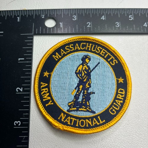 Round US Army MASSACHUSETTS ARMY NATIONAL GUARD Patch (Military) 00.H ...