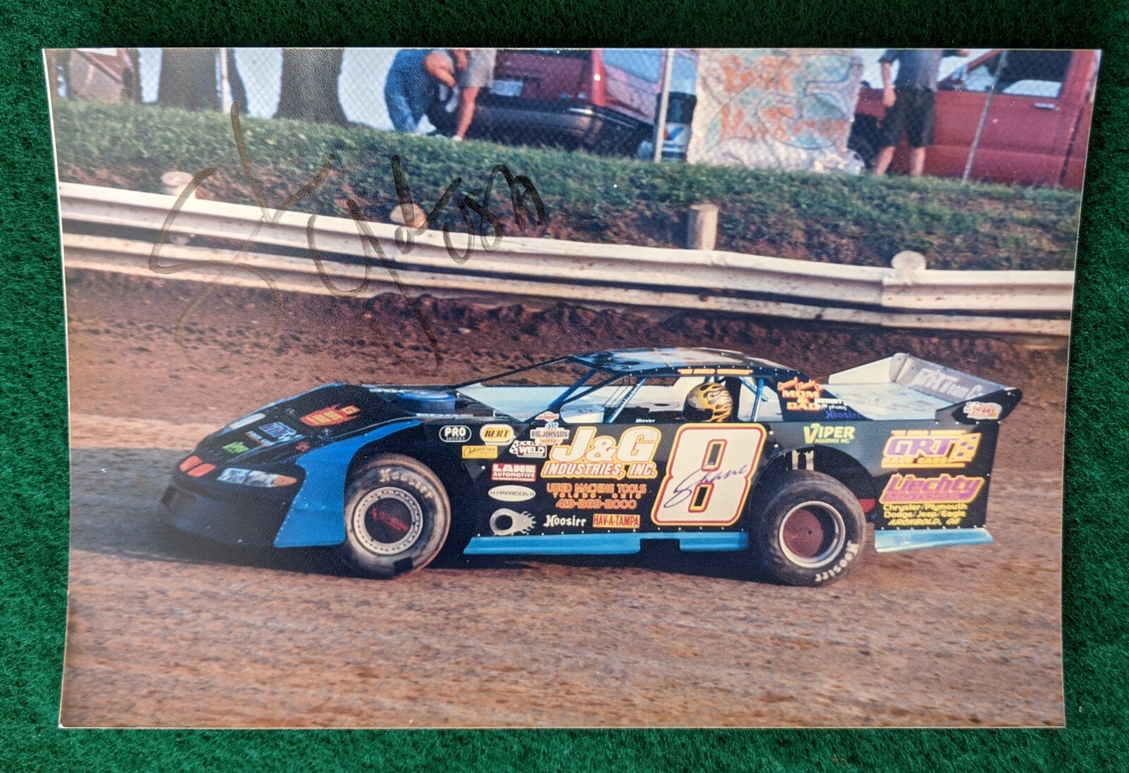 Speedway Photo Shane Yoder Late Model Sedan Eldora HAND SIGNED BY SHANE ...