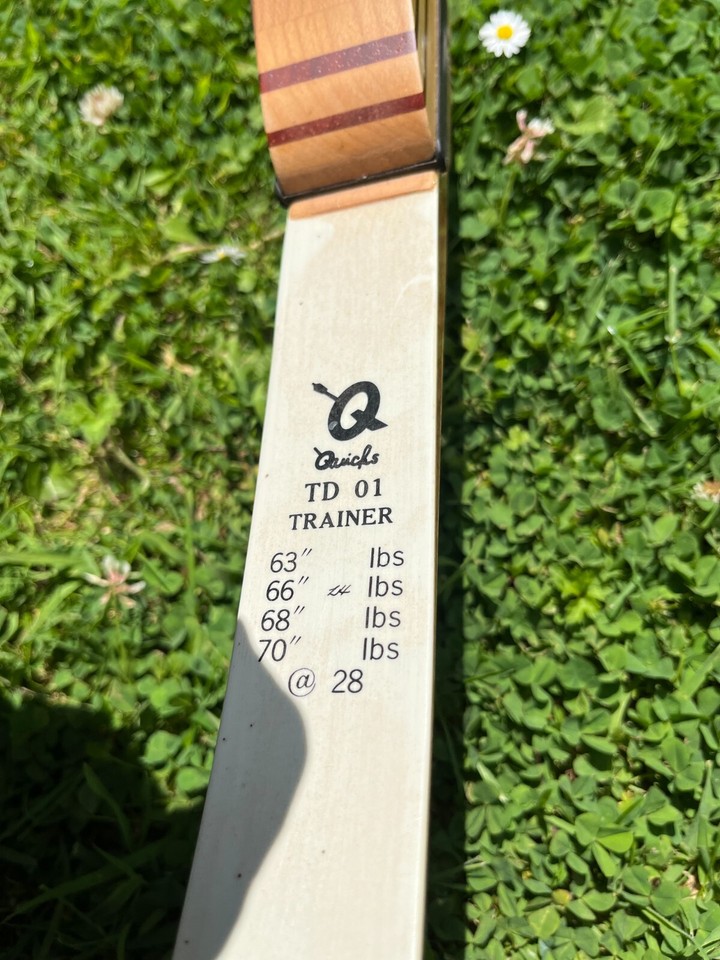 Quicks TD 01 Left Hand Archery Bow set with longshot arrows and targets ...