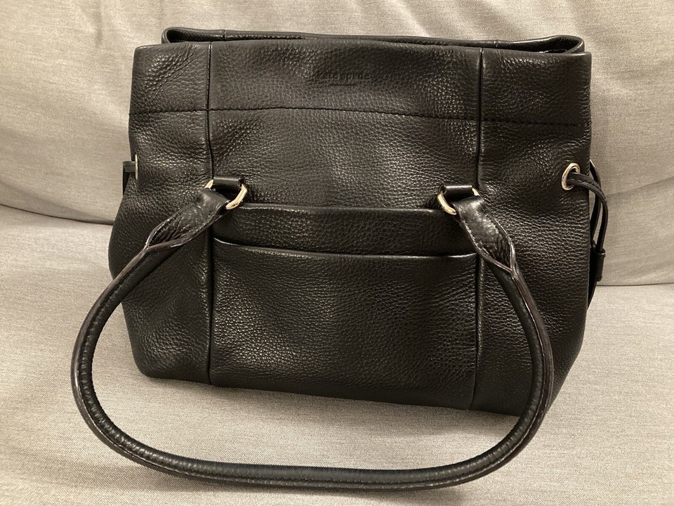 Kate Spade Westbury Bess Black pebble Leather Shoulder Bag Purse Tote ...