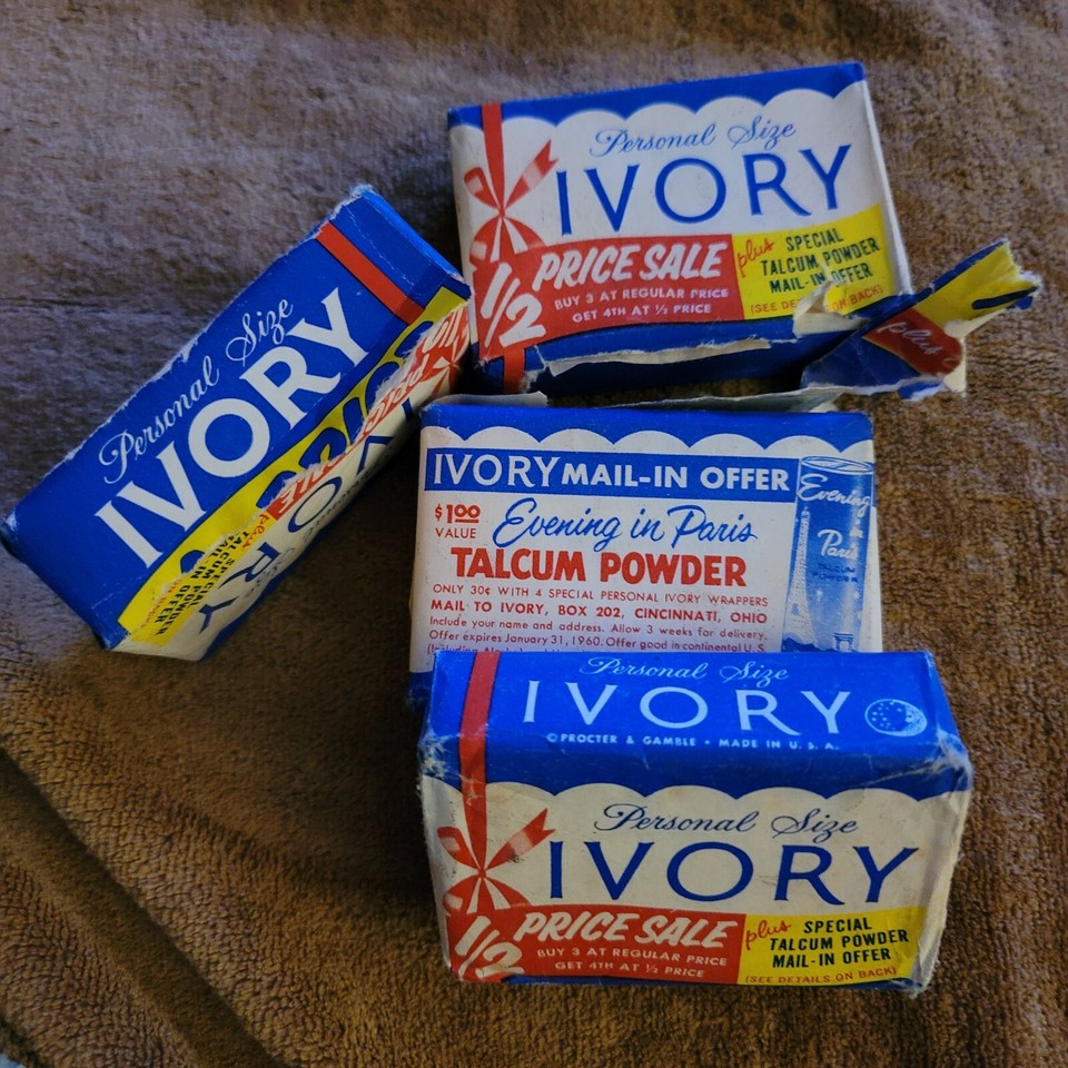 Ivory Soap 4 Vintage Bars Personal Size Soap 1960 USA NOS | eBay