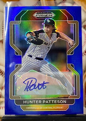 2022 Panini Prizm Draft Picks Hunter Patterson PDP145 Blue Prizm ...