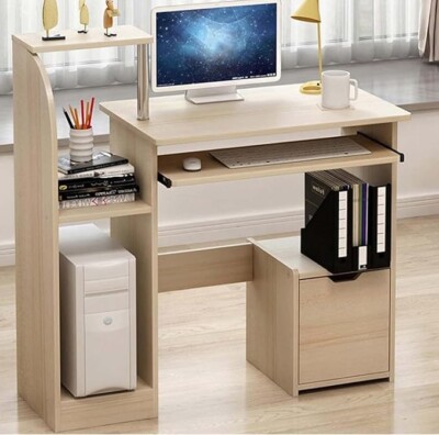Computer Desk Laptop Pc Study Table Home Office Desk Furniture Shelf ...