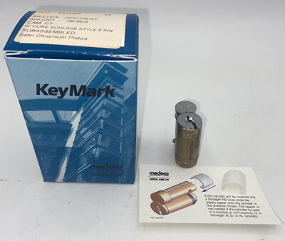 Medeco 1210 32K2201 26-8ES Cam CT IC Core Subassembled 6 Pin Satin ...