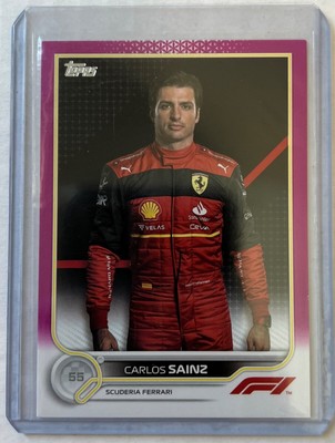 2022 Topps Formula 1 F1 Carlos Sainz Fuchsia /150 #29 Scuderia Ferrari ...
