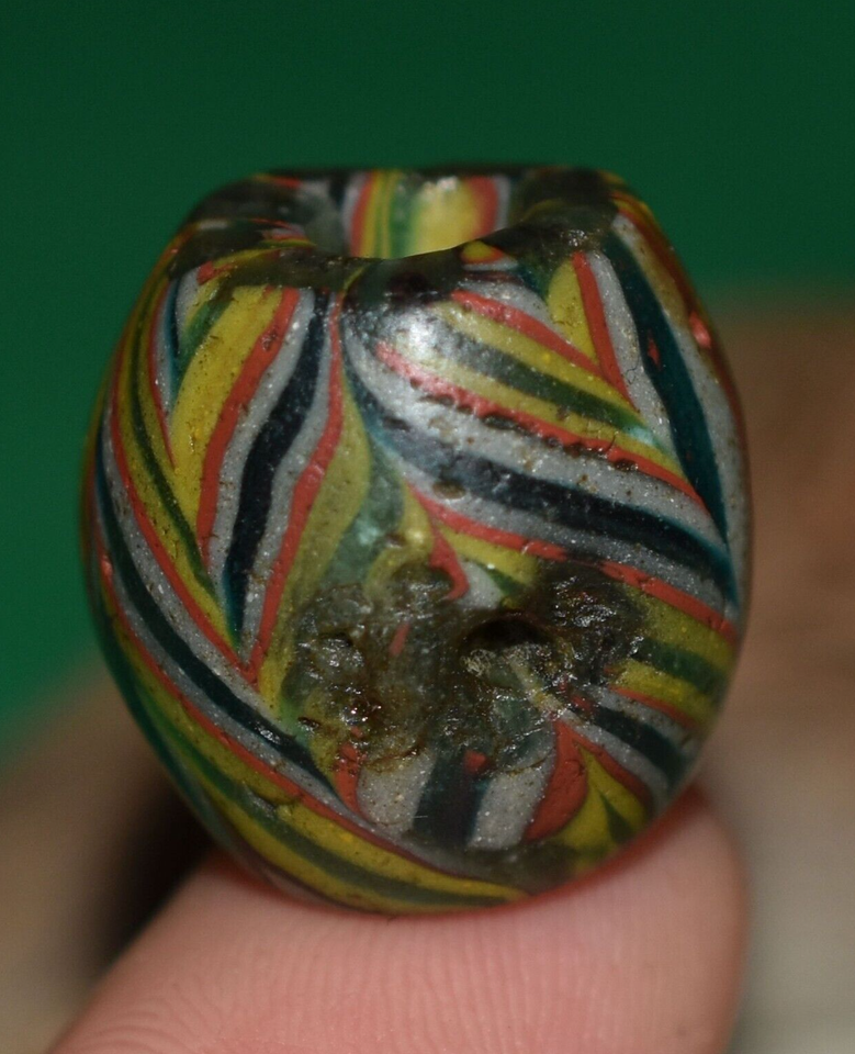 Ancient Medieval Islamic Fustat Fused Rod Morphia / Morfia Glass Bead ...