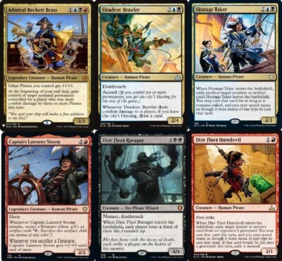 Admiral Beckett Brass PIRATES Grixis Commander Deck EDH MTG Magic ...