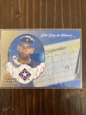 Alex Rodriguez 2002 Fleer Tradition Update This Day In History #U19 | eBay