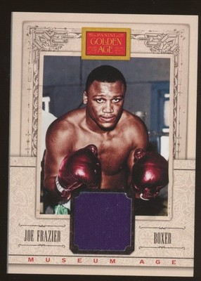 JOE FRAZIER 2013 PANINI GOLDEN AGE MUSEUM AGE MATERIAL CARD #19 BOXING ...