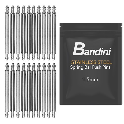 Stainless Steel Spring Bars for Watch Band, Pushpins (1.5mm thick), 6mm ...
