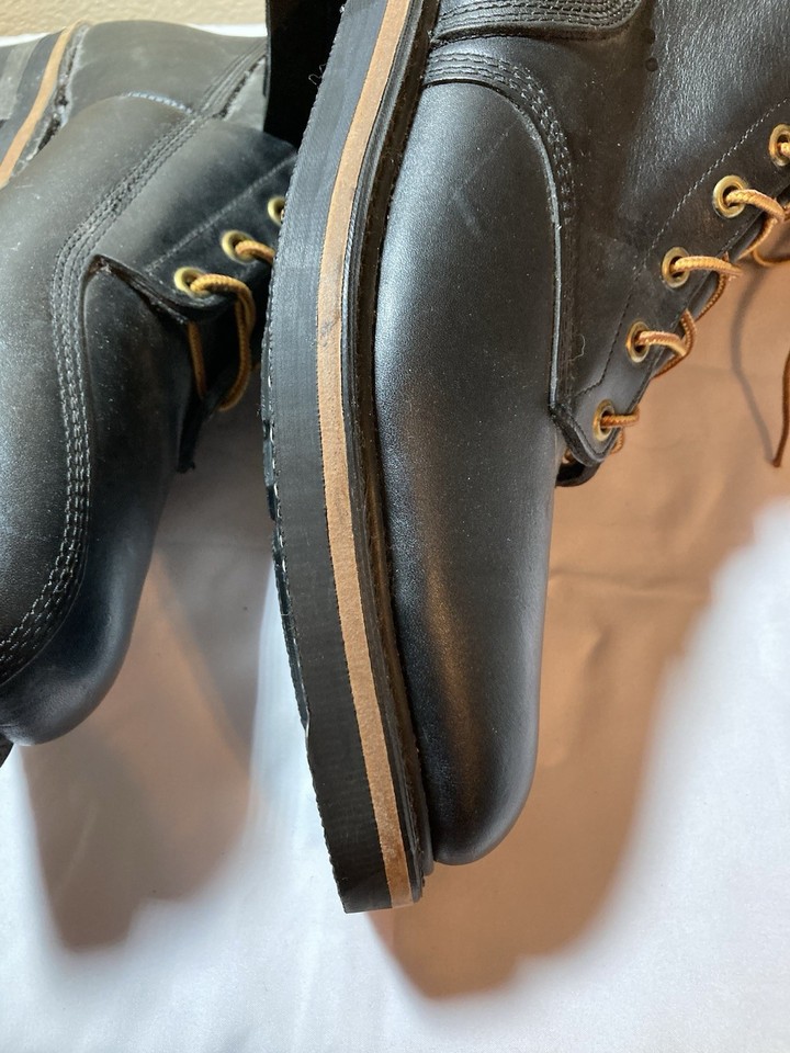 Vintage USAS Highliner Lineman Logger Tall Boots Steel Toe Mens Size 8D ...
