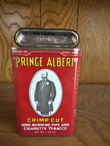 Prince Albert Crimp Cut Pipe Cigarette Tobacco Tin Can Pocket Vintage ...