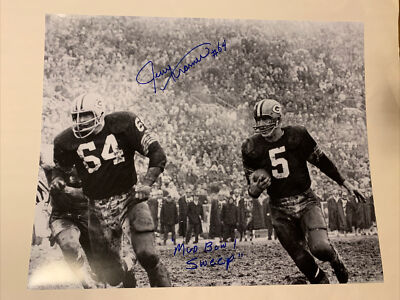 Jerry Kramer Signed Paul Hornung Mud Bowl Sweep TD 16x20 Packers Photo ...