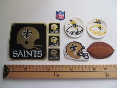 ( RARE NEW ORLEANS SAINTS NATIONAL FOOTBALL LEAGUE PATCH CREST DECAL ...