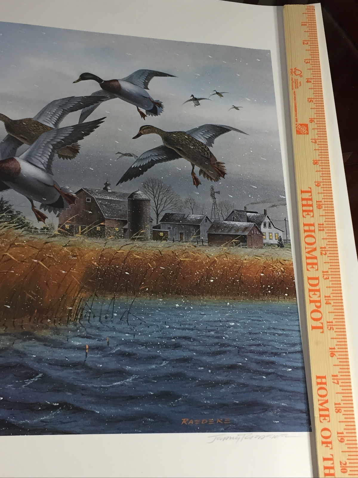 Jerry Raedeke, 1990 DU ,Print, “Last Day”1432/3800;Mint,Unframed ...