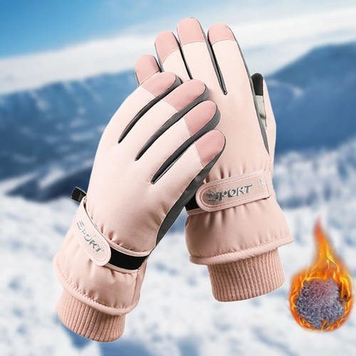 Black/Grey/Pink/Blue Winter Skiing Snow Mittens Touchscreen Gloves ...