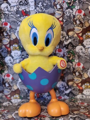 Hallmark Tip N Fall Tweety Bird Sound Motion Looney Tunes Easter Plush ...