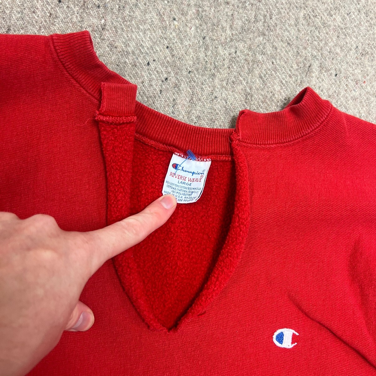 Vintage Champion Reverse Weave Sweatshirt Mens Large Red Vintage Champion Reverse Weave Sweatshirt Mens Large Red