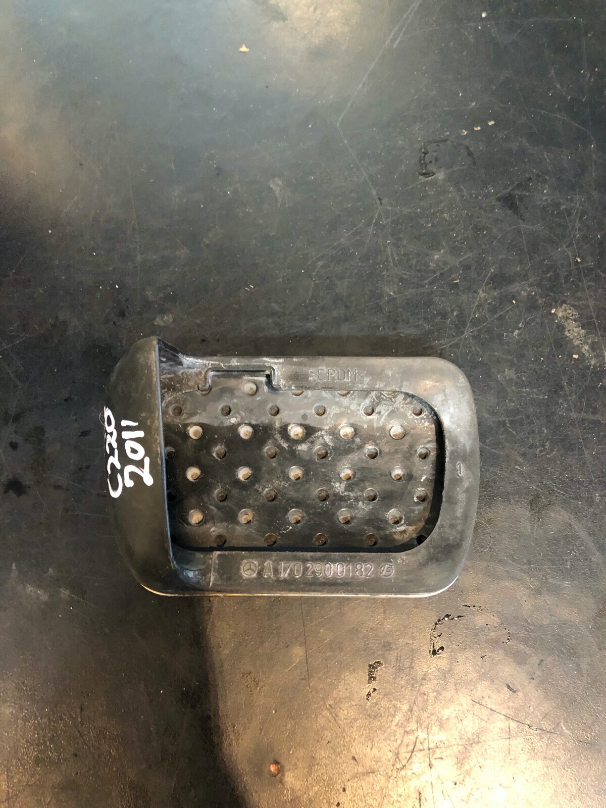 Genuine Mercedes Benz C CLASS W204 Brake Pedal Pad Cover Aluminium ...