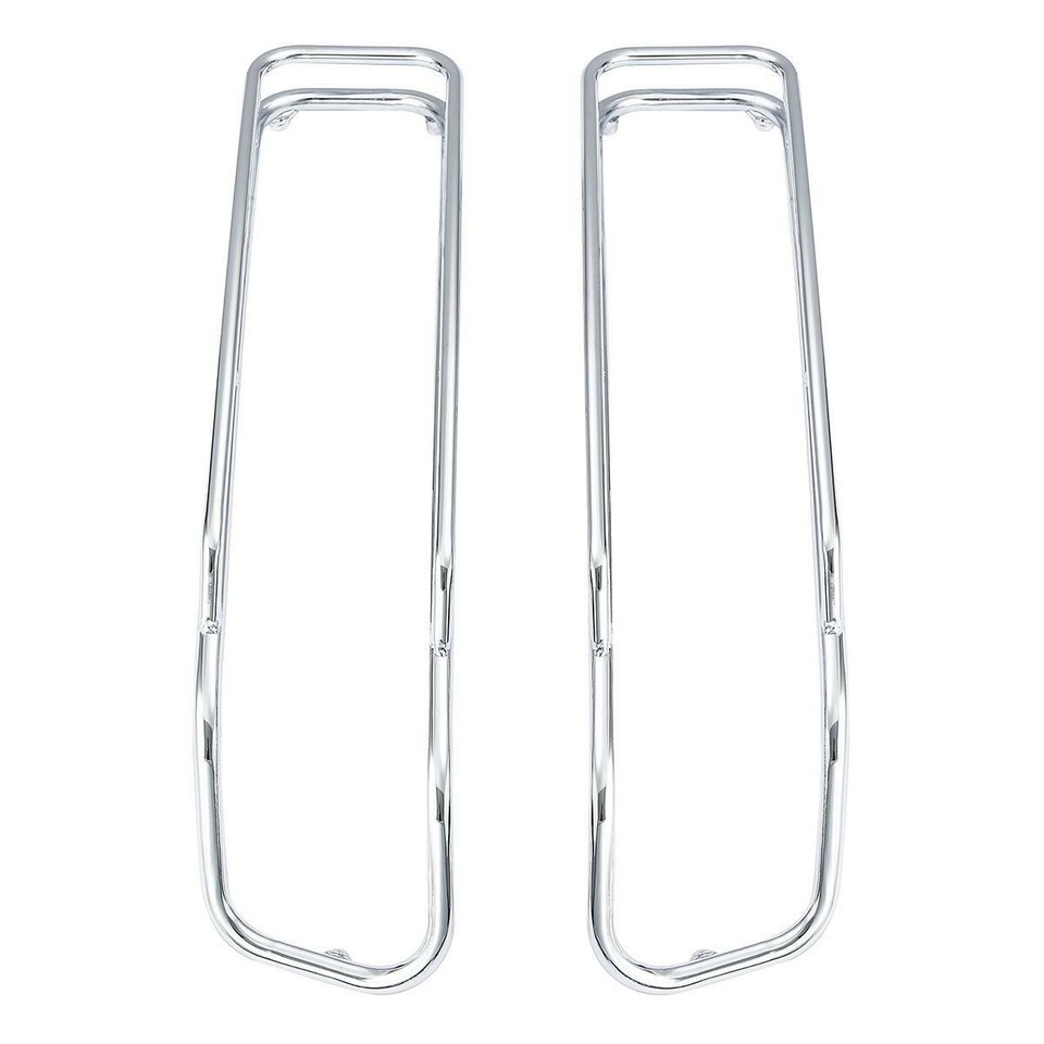 Chrome Saddlebags Lid Top Rails Trim Rack Guard Fit For Harley Touring ...