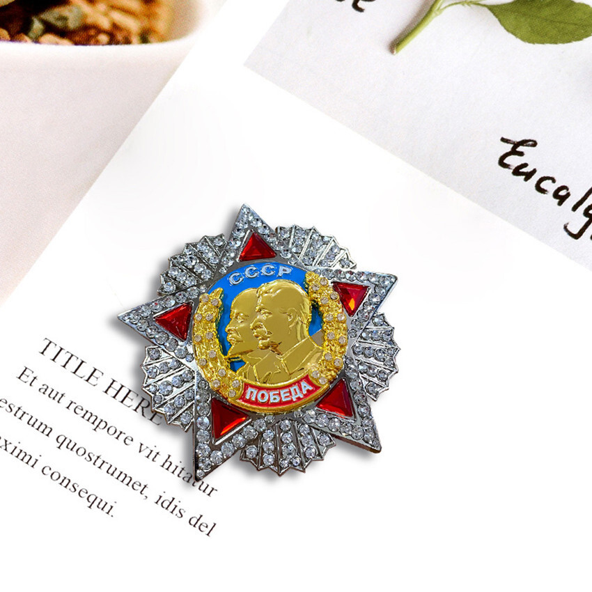 Medal Order of Victory With Stalin & Lenin Russia Awards Pin Badge ...