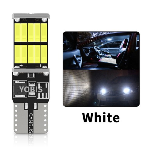 10x T10 LED CANBUS Error Free Bulbs 26SMD 194 W5W Car Wedge Lamps Dome ...