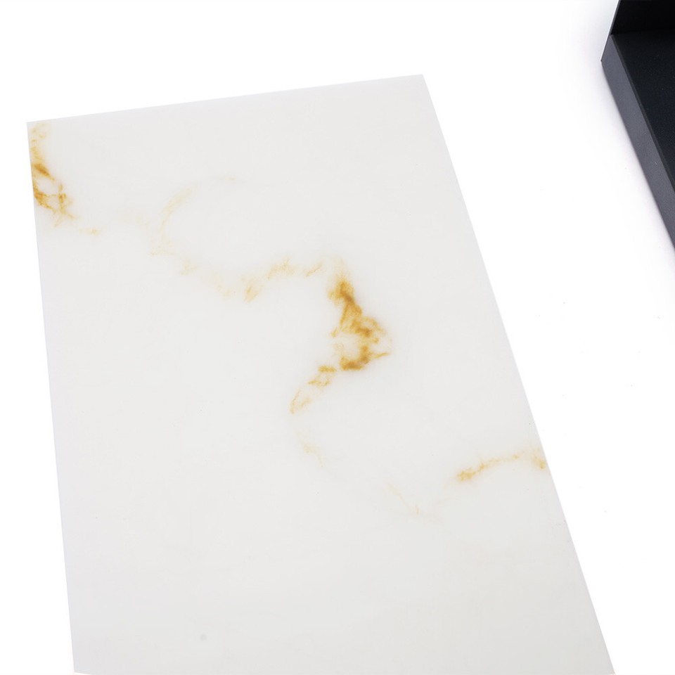 Marble Wall Light Hand Carved Alabaster Rectangular Sconce LED Indoor ...